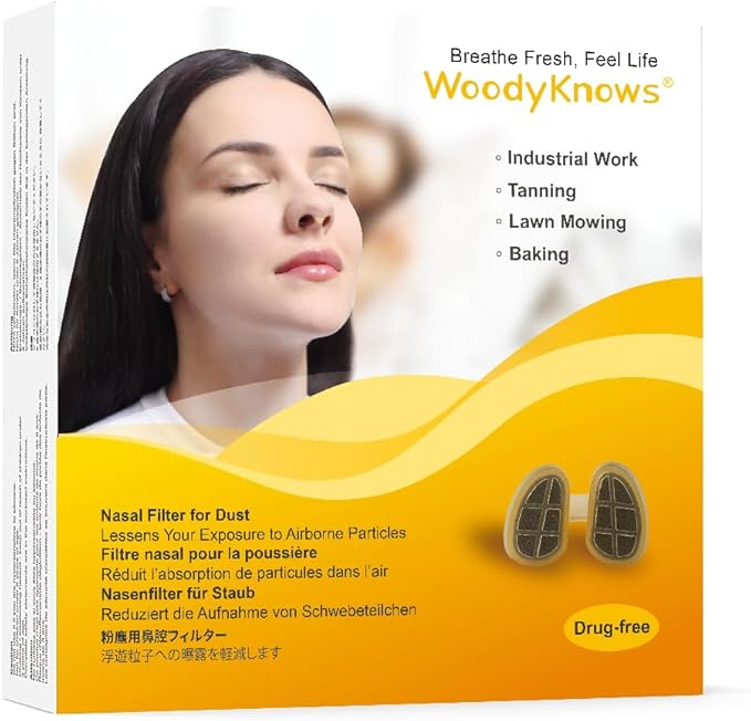 WoodyKnows Nasal Filters for Dusty Activities, Useful Tool for Doing ...